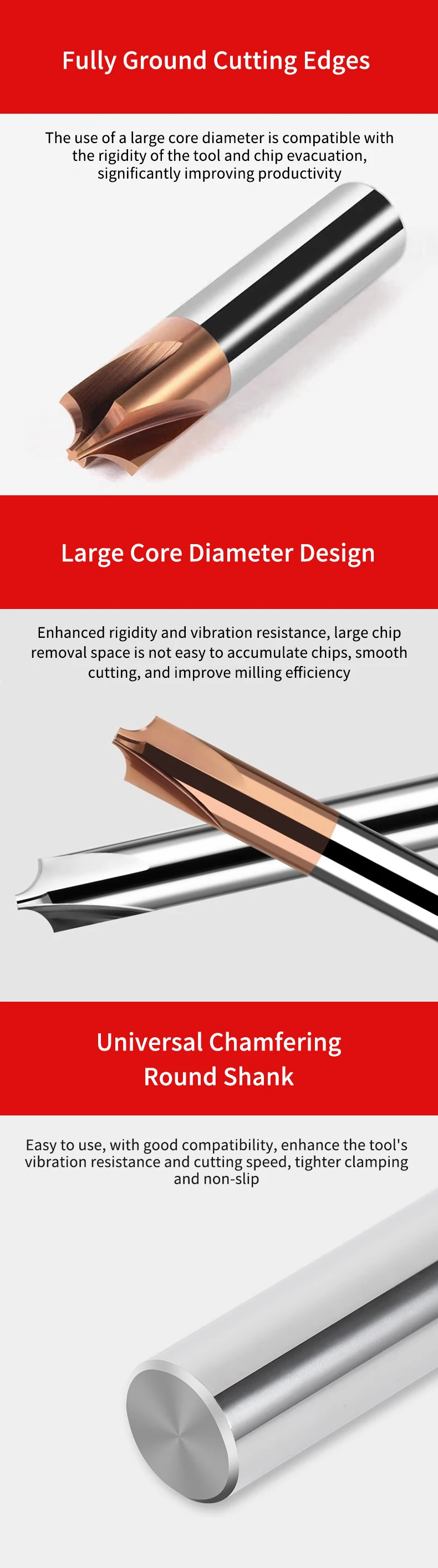 Chowmaster HRC55 Фреза для закругления углов радиуса R0.5 R1 R1.5 R2 R3 ...