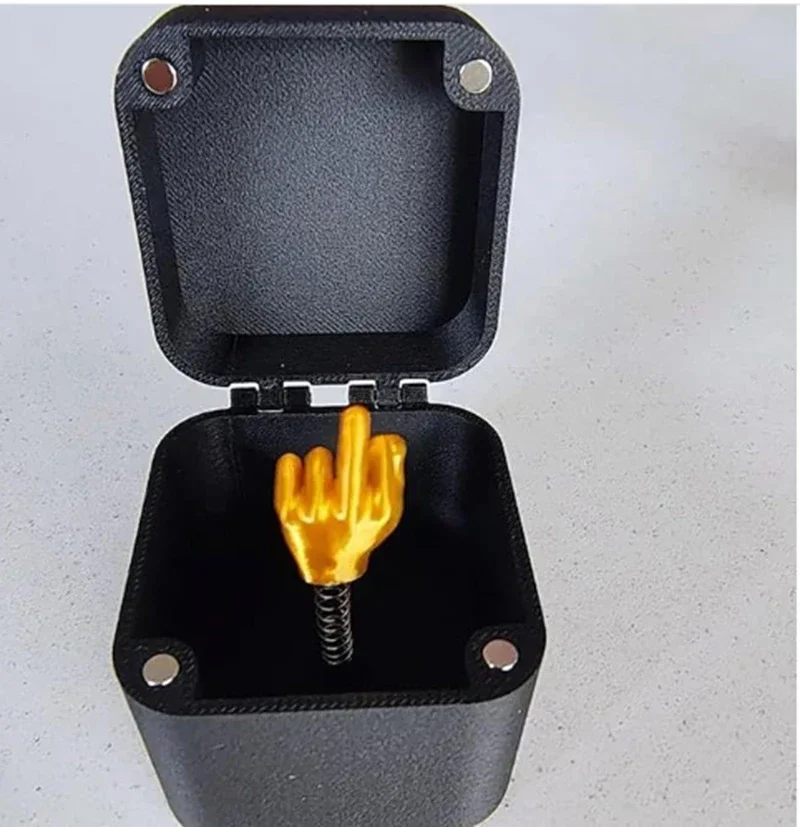 1-2pcs-Middle-Finger-In-A-Box-3d-Printing-Finger-Shaking-Ornaments ...