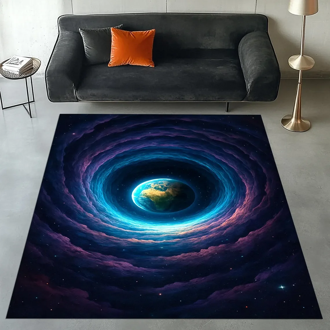 Vortex Space Rug, Space Rug, Planets Rug, Space Themed Rug, Galaxy ...