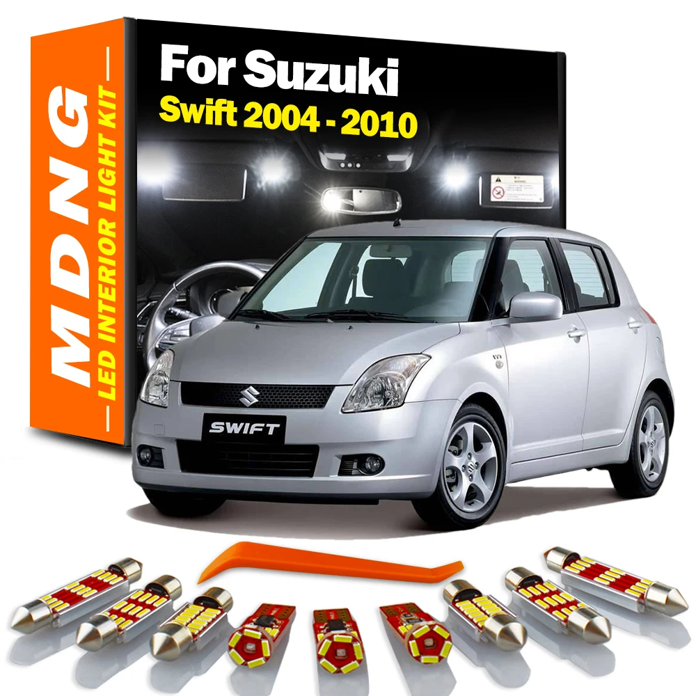 MDNG-8Pcs-Canbus-Car-LED-Interior-Light-Kit-For-Suzuki-Swift-2004-2007 ...