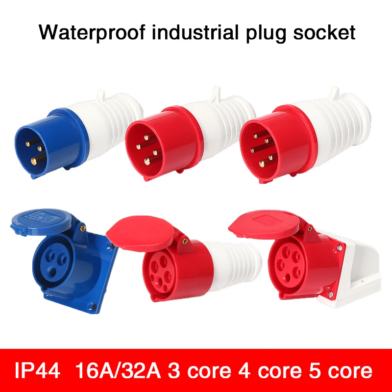 220-380V-Industrial-Plug-and-Socket-5p-3core-3P-4P-5P-Electrical ...