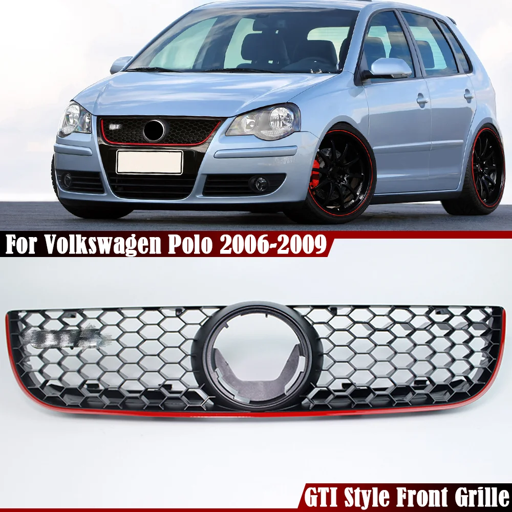 Honeycomb-Mesh-Car-Front-Bumper-Centre-Grille-For-Volkswagen-VW-Polo ...