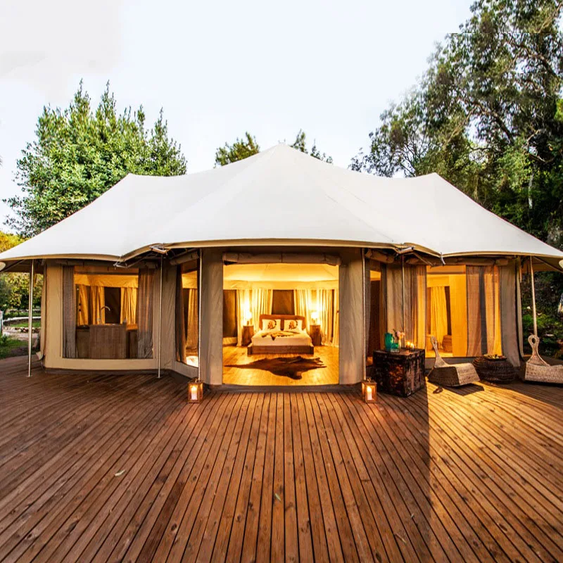 Campground Wild Luxury Starry Sky Tent Two Bedrooms And One Living Room ...