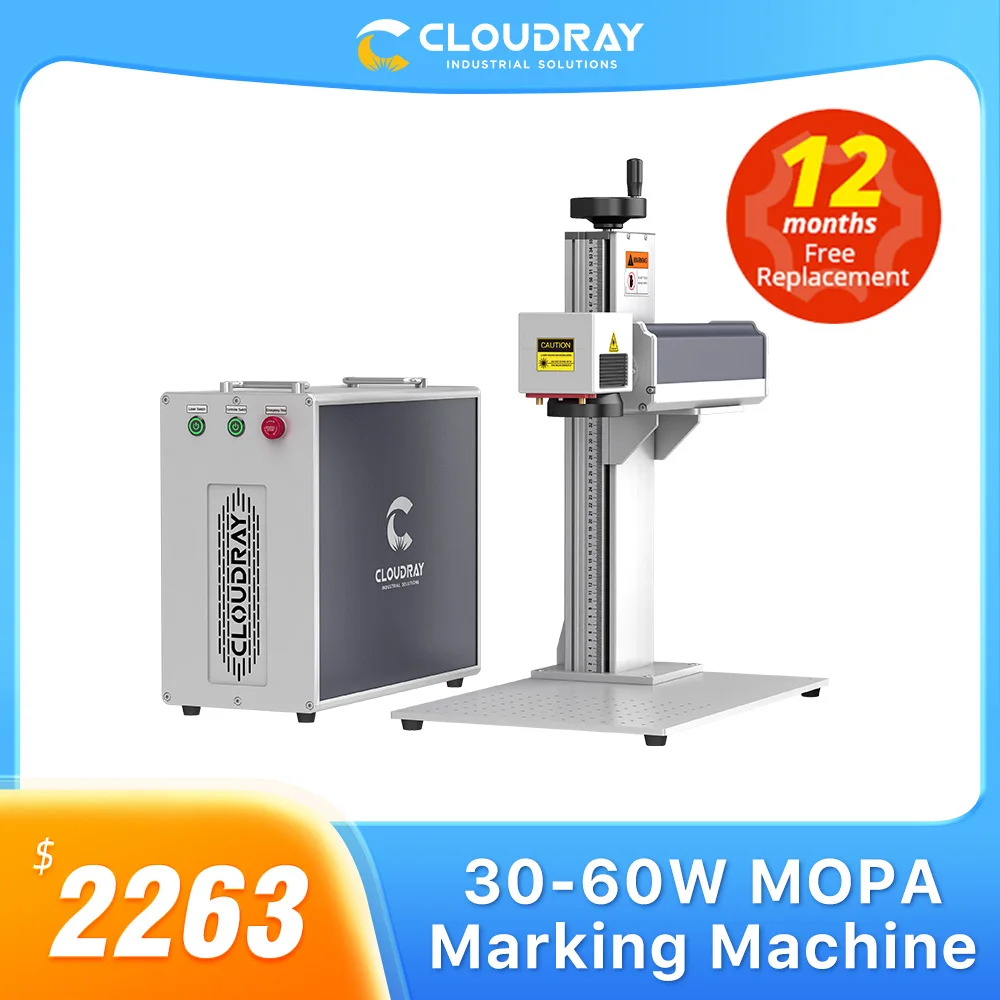 Cloudray-Raycus-JPT-30-50-60W-Fiber-Laser-Color-Marking-Machine-For ...