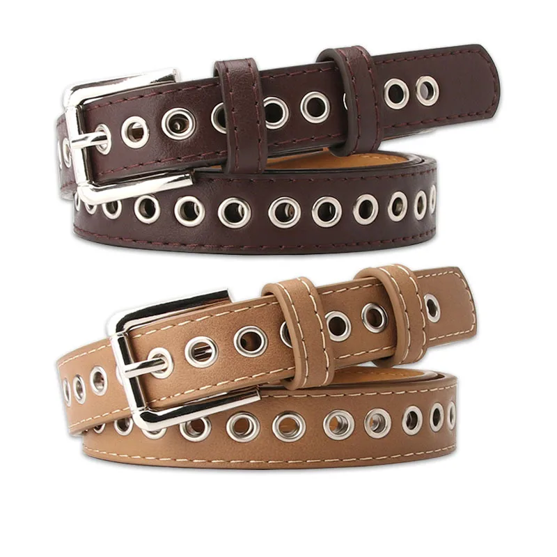 Fashion-Belts-for-Woman-Big-Metal-Hole-Novelty-Belts-Metal-Style-Belts ...