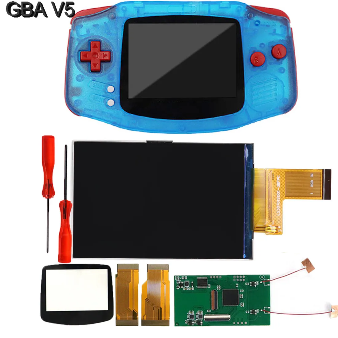 Hispeedido-Eenvoudig-Installeren-Drop-In-Gba-V5-Lcd-Highlight-Ips ...