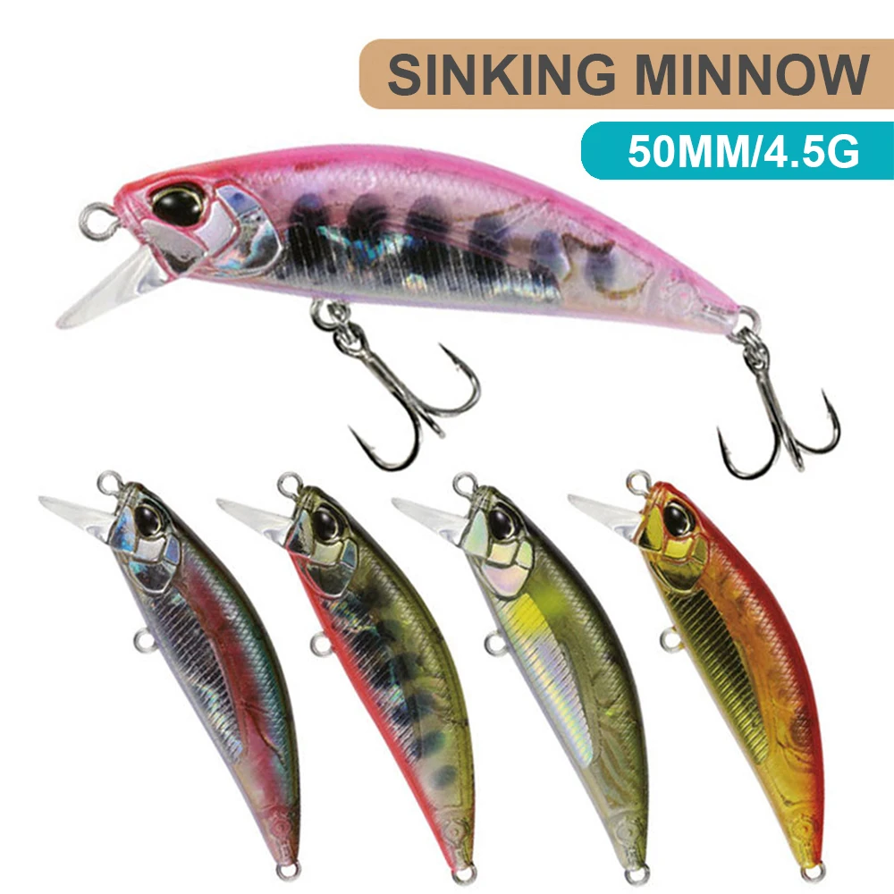 5cm-4-5g-Fishing-Lure-Micro-Minnow-Wobbler-Sinking-Artificial-Hard-Bait-Jerkbait-Small-Size ...