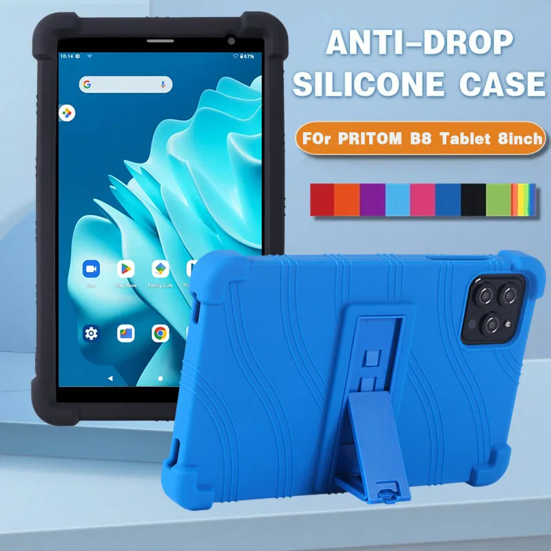 For-PRITOM-B8-Tablet-8-inch-Kickstand-Coat-Shockproof-Cover-Tablet-Case ...