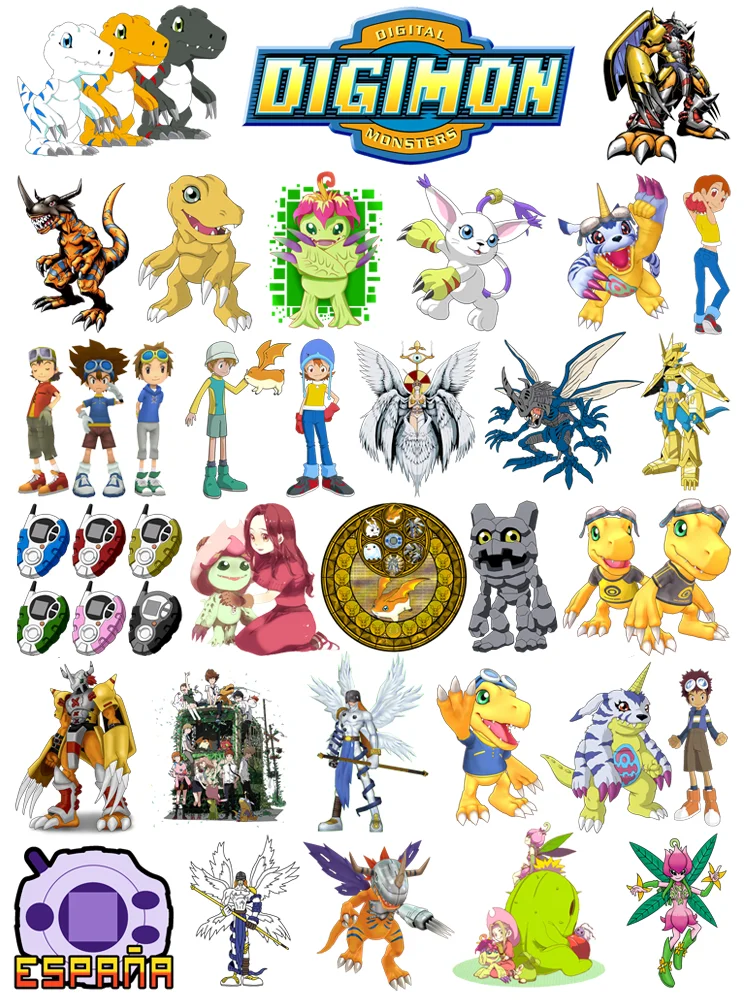 Pegatinas de ropa de Anime Digimon de dibujos animados, parches DIY ...