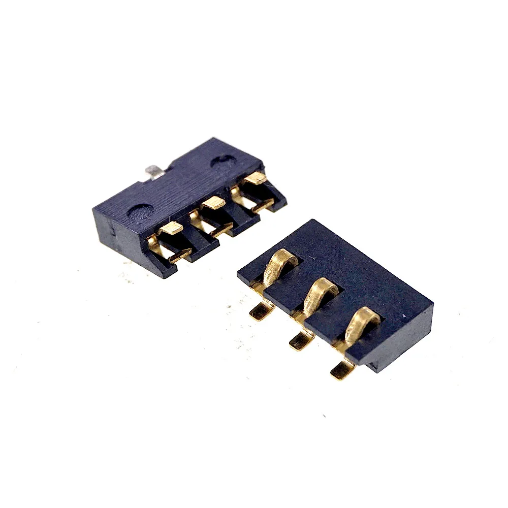 10pcs Spring Battery Connector 3 Pins 2.50 mm Pitch Rated 0.5A 50V ...