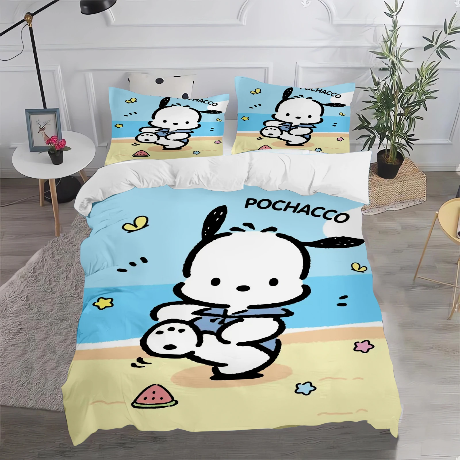 Pochacco-Sanrio-Quilt-Cover-Cartoon-Puppy-Anime-Duvet-Printed-Comforter ...