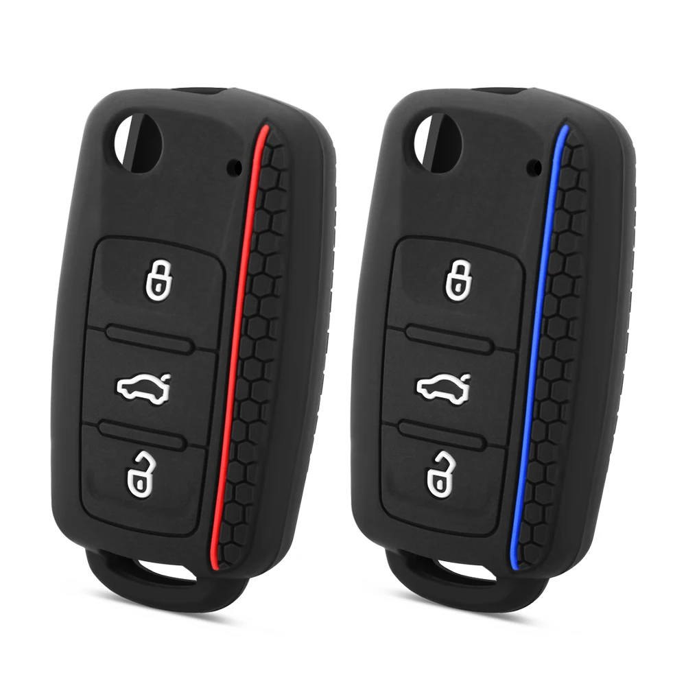Car Key Case for VW Golf Jetta POLO for Skoda Yeti Superb Rapid Octavia ...