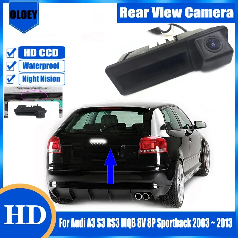 HD-rear-view-camera-For-Audi-A3-S3-RS3-MQB-8V-8P-Sportback-2003-2013 ...