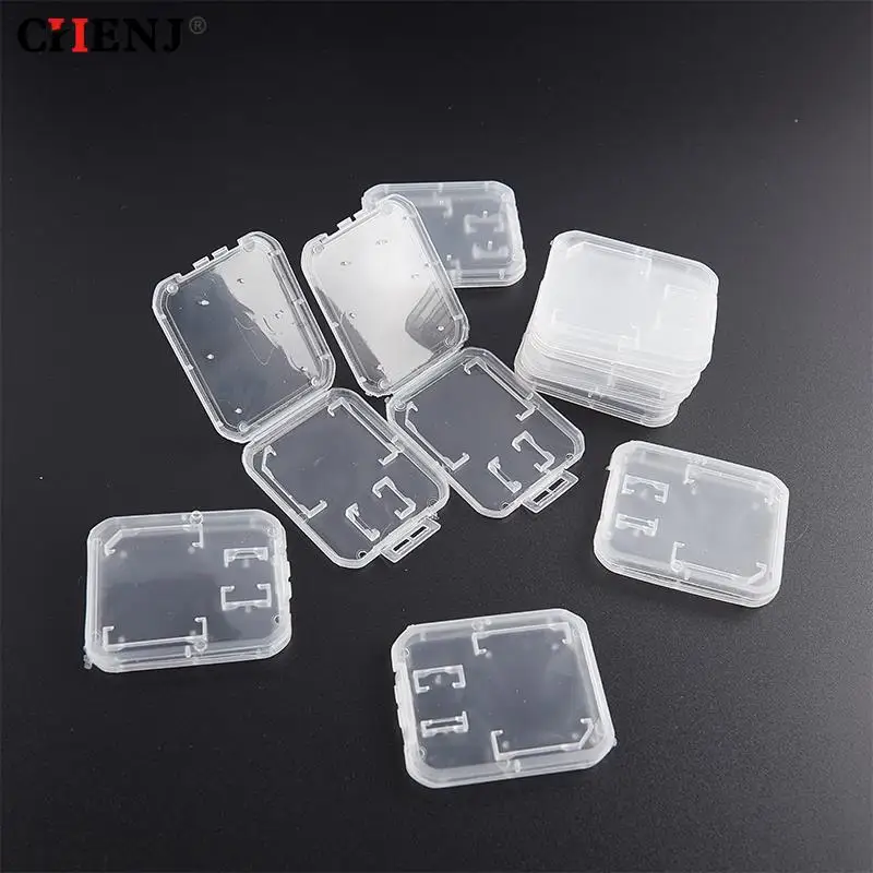 10pcs-Transparent-Standard-TF-SD-Memory-Card-Case-Holder-Box-Storage ...