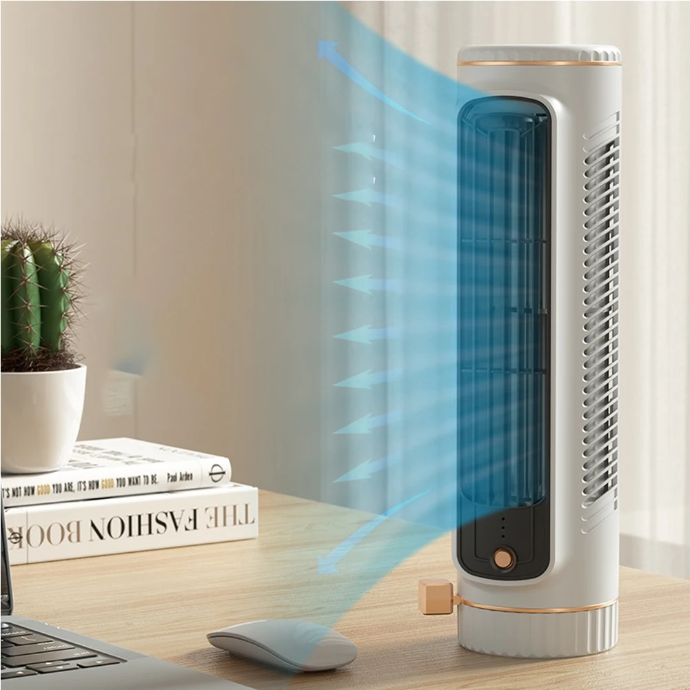 Tabletop-Air-Conditioner-Desk-Tower-Fan-USB-Rechargeable-3-Speeds-Quiet ...
