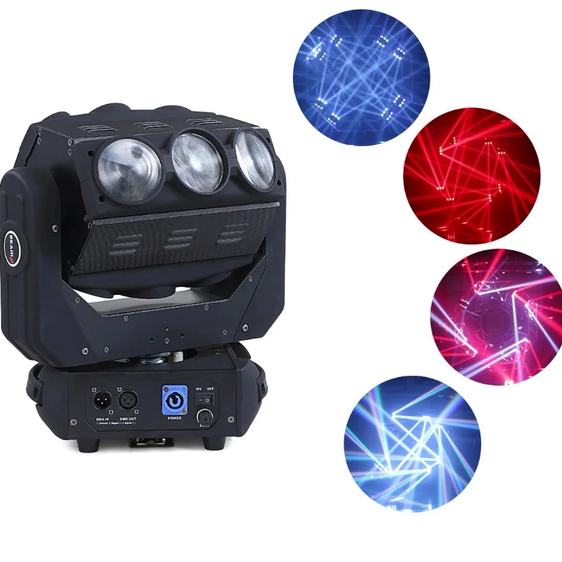 Ht Hot Sale 9*10w Led Phantom Lights 9pcs Rgbw 4in1 Infinite Moving ...