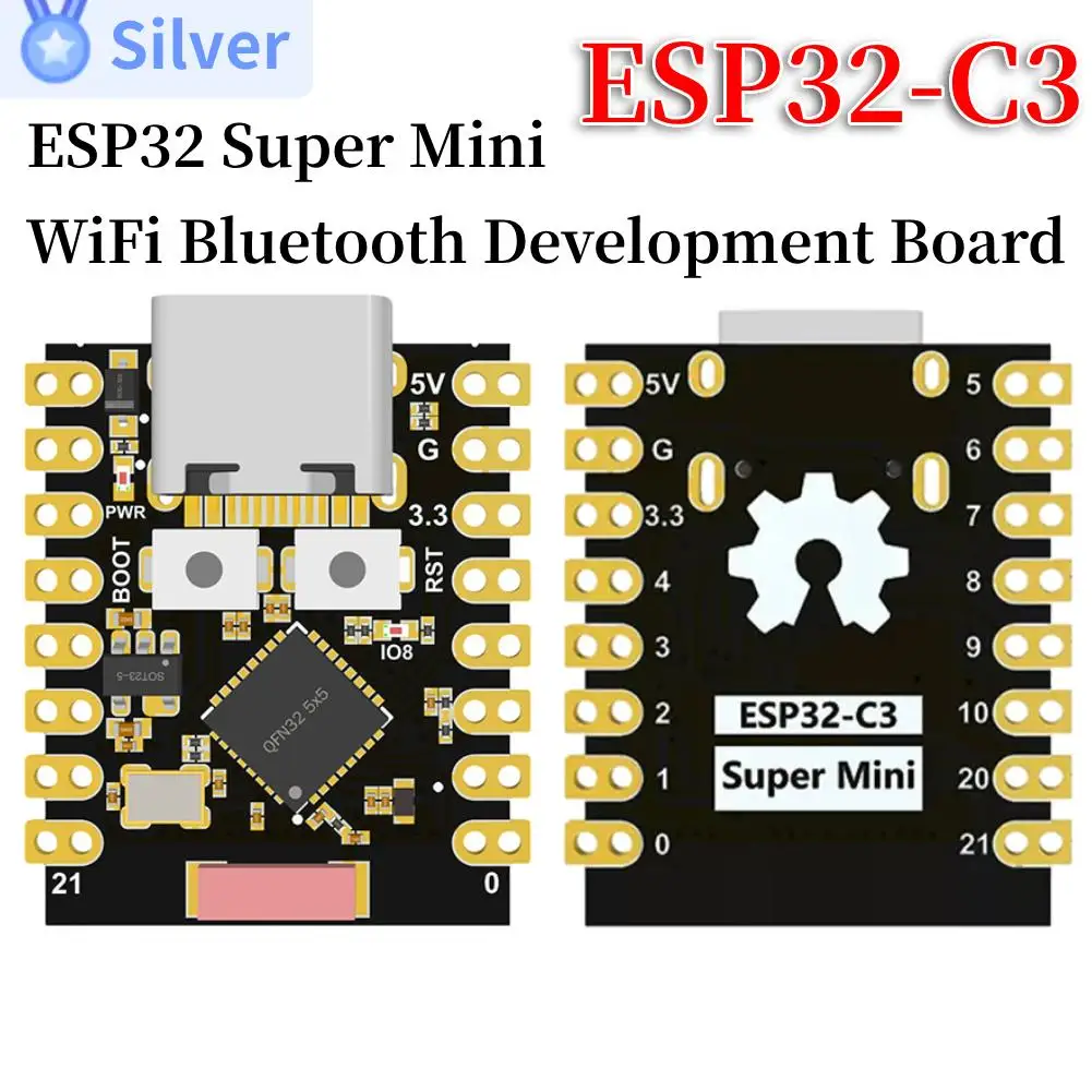 ESP32-C3-Super-Mini-Electronics-Project-Board-8Pin-WiFi-Bluetooth-ESP32-SuperMini-Wireless ...