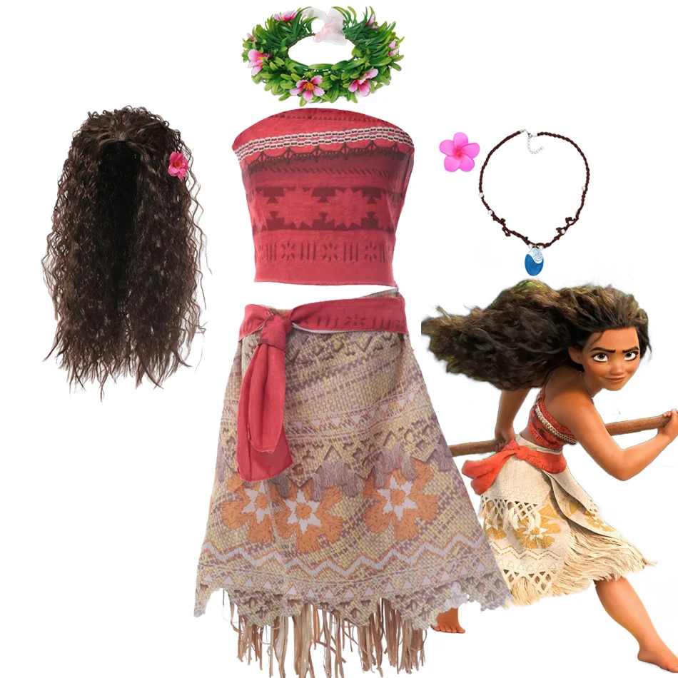 2024-Disney-Moana-Dress-Halloween-Dress-Up-Party-Costume-Girl-Princess ...