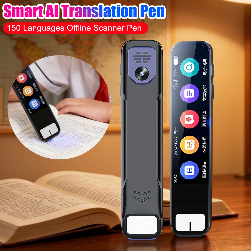 150 Languages Offline Translation Pen Intelligent Scanning Point ...