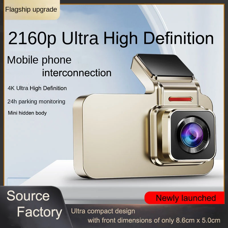 Hidden-tachograph-3-inch-4K-Ultra-HD-Mini-Hidden-Dash-Cam-Front-and ...