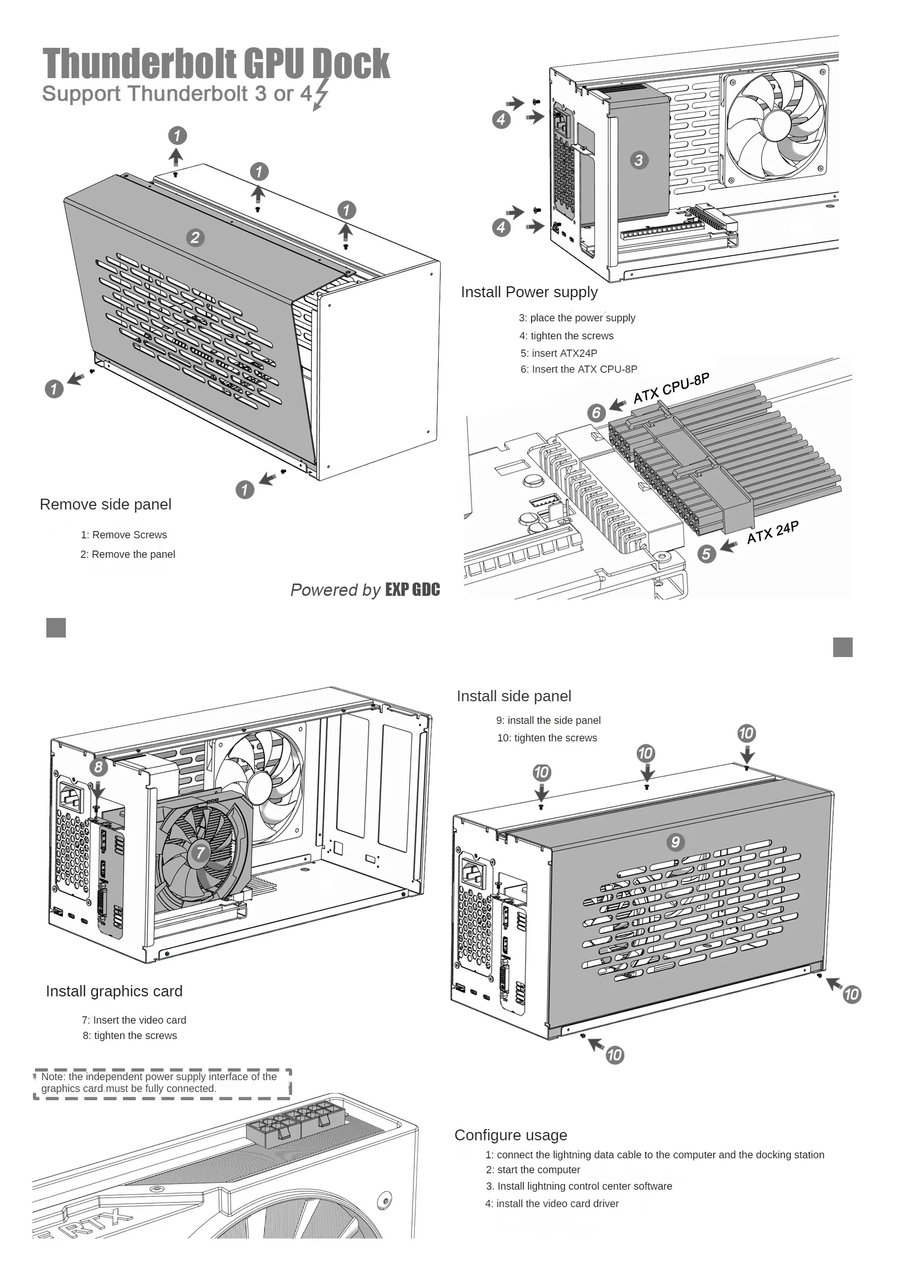 ATX chassis installation diagram