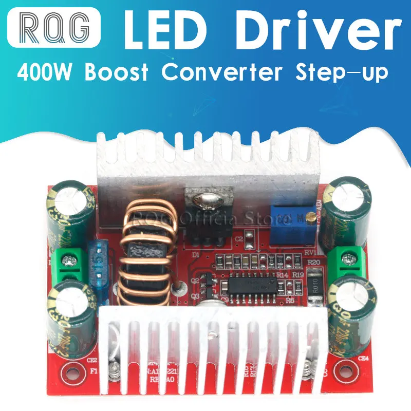 DC 400W 15A Step-up Boost Converter Constant Current Power Supply LED ...