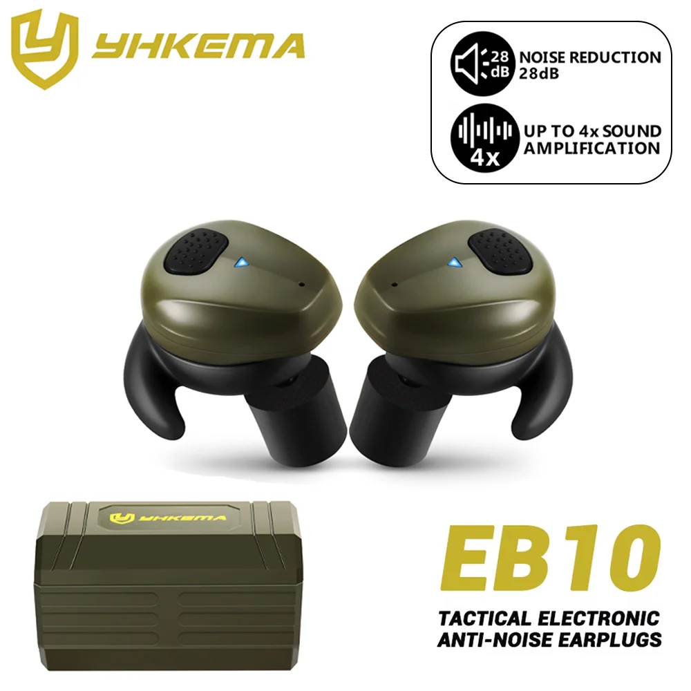 YHKEMA EB10 Tactical Bluetooth Headset Electronic Shooting Noise-Proof ...