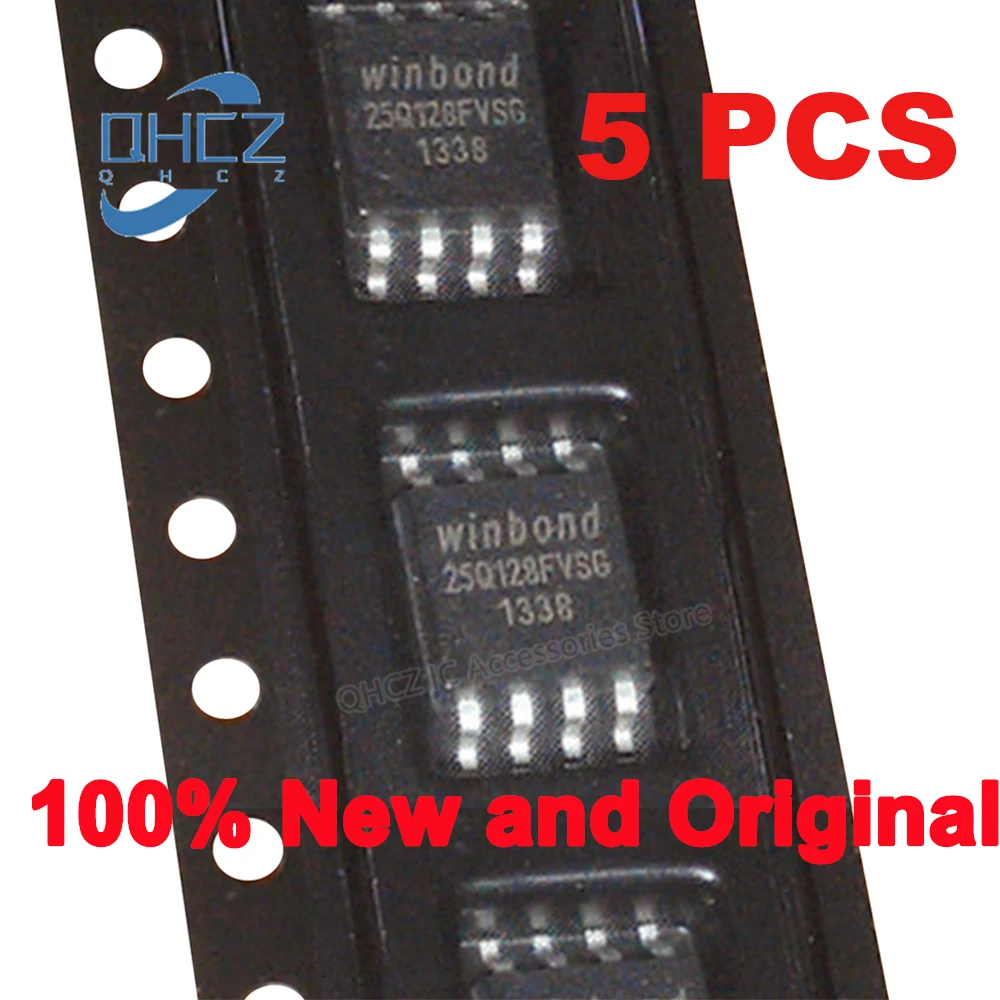 5PCS W25Q128FVSG SOP8 25Q128FVSG 25Q128 W25Q128FVSSIG W25Q128 SOP SMD novo e original IC ...