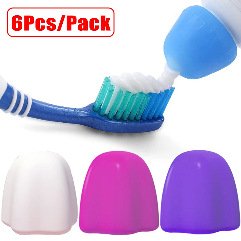 1-6Pcs-Self-Closing-Toothpaste-Squeezer-Silicone-Toothpaste-Tube ...