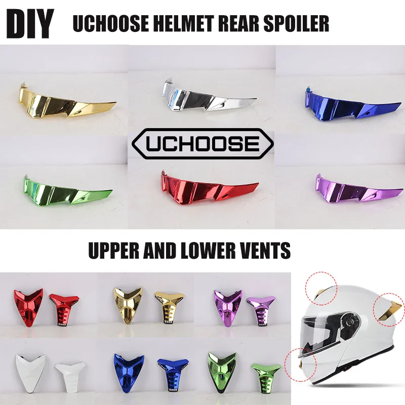Motorcycle-Helmet-Rear-Spoiler-Replacement-for-Uchoose-900-series-Tail ...