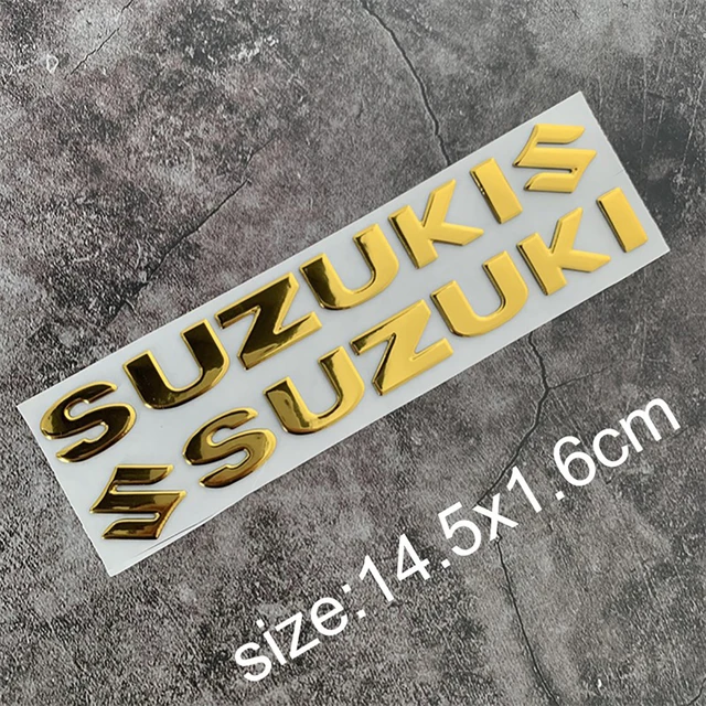Carbon Fiber 3D Suzuki Sticker Motorcycle Tank Decal Car Logo Emblem