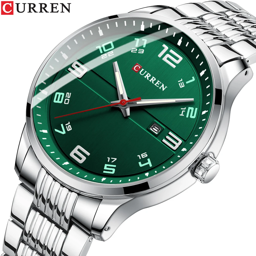 CURREN-Stainless-Steel-Watch-Men-s-Creative-Fashion-Luminous-Dial ...