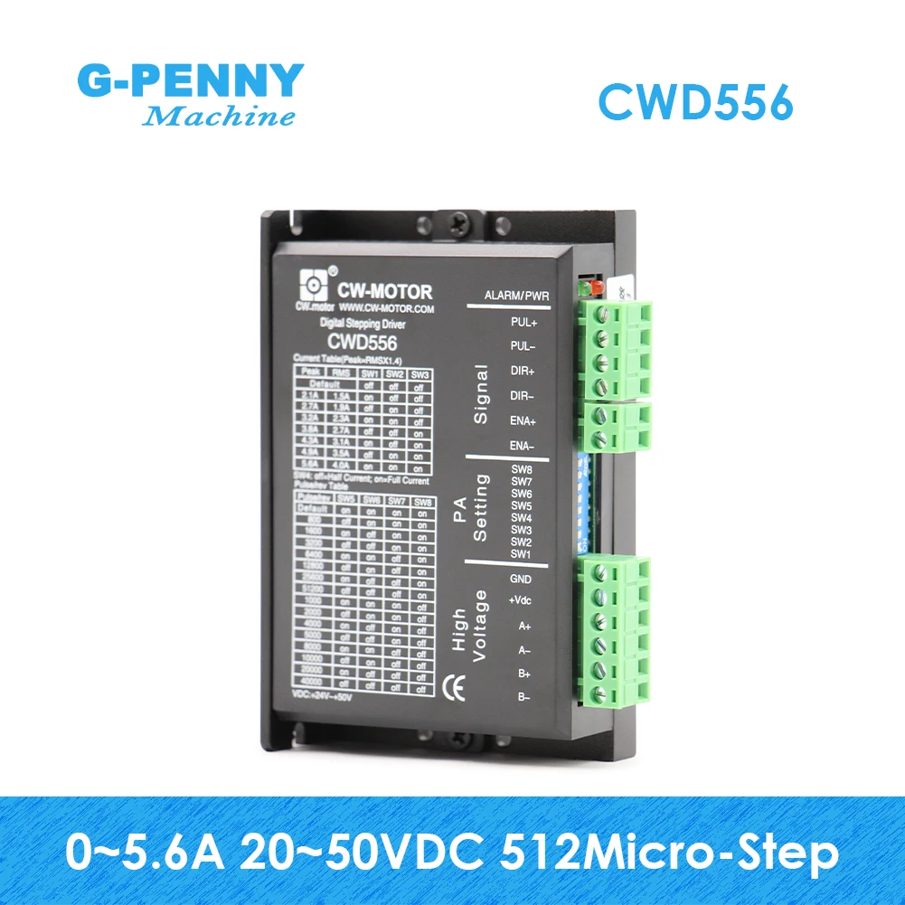 Nema23/nema34 Stepper Motor Drive 0-5.6a 20-50vdc Cwd556 Stepper Motor ...