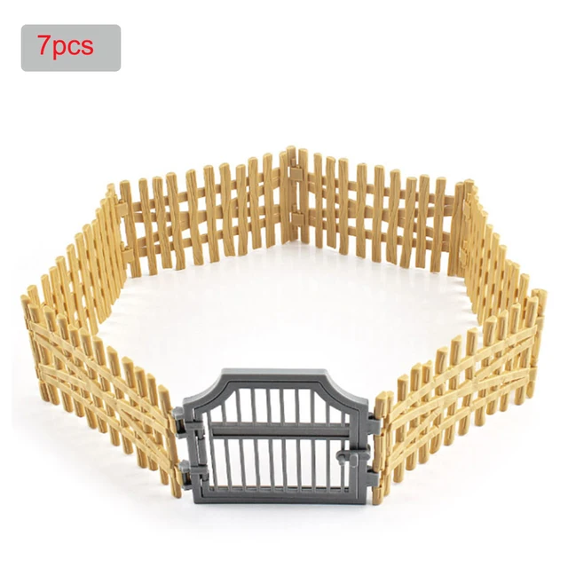DIY Kids Toys Simulation Animals Farm Poultry Fence Models Pasture Zoo ...