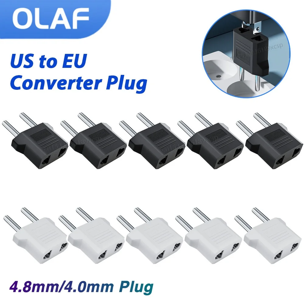 4-8MM-4-0MM-EU-Plug-Adapter-US-to-EU-Plug-Power-Travel-Adapters ...