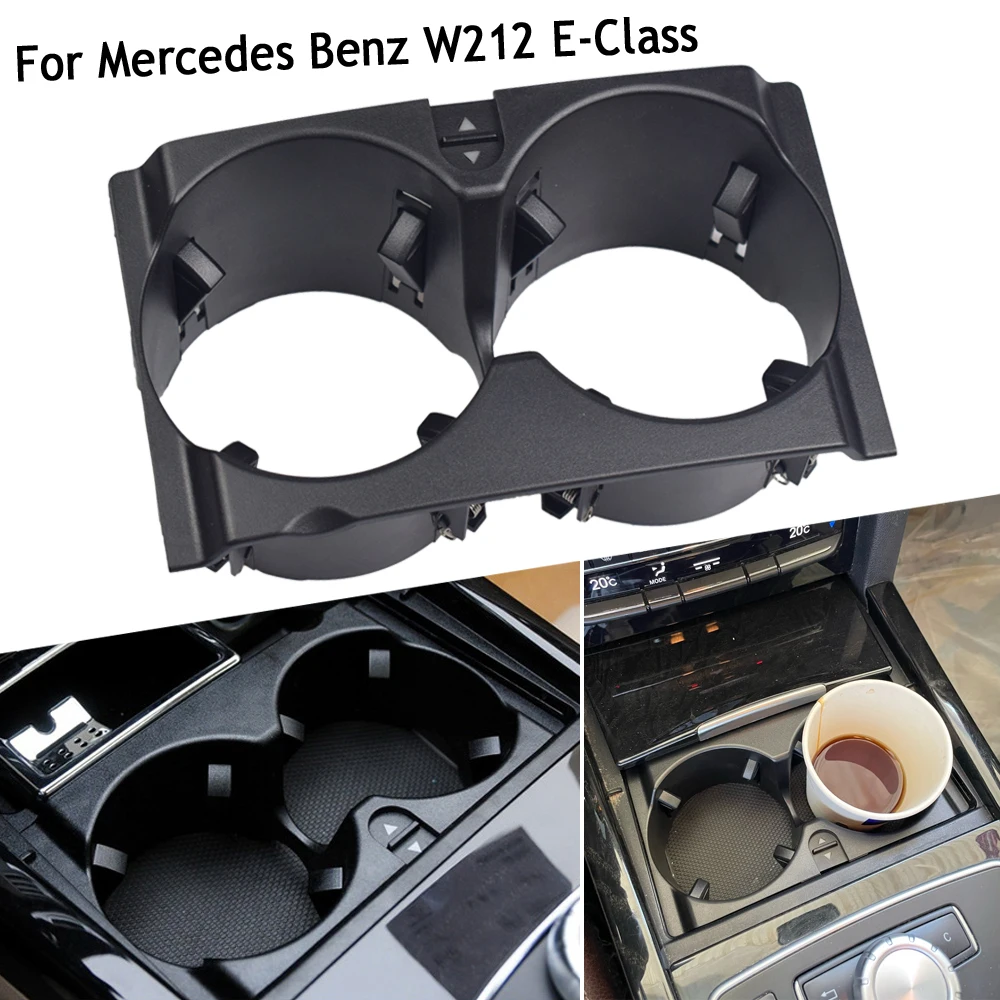 For-Mercedes-W212-Car-Centre-Console-Drink-Cup-Holder-Black-For ...