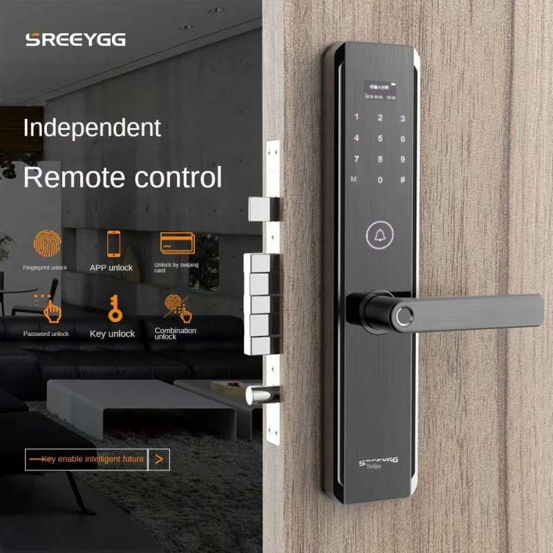 A-grip-to-open-the-fingerprint-lock-household-electronic-intelligent ...