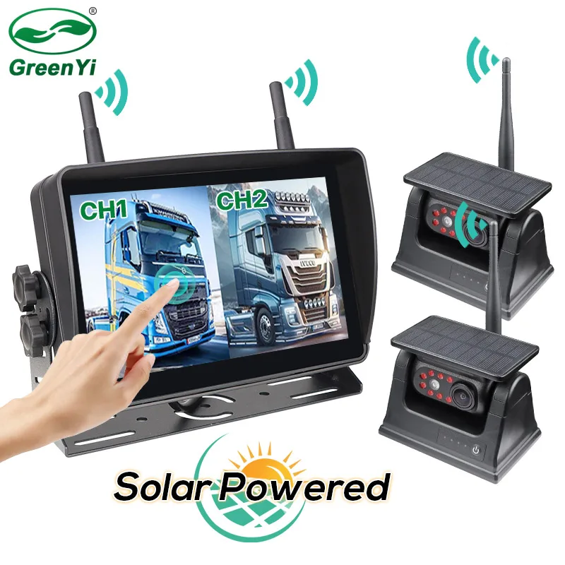 GreenYi-Wireless-7-inch-Touch-Screen-DVR-Recorder-Monitor-With-Solar ...