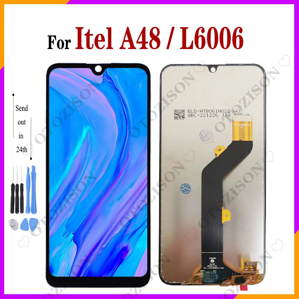 Display-For-itel-A48-LCD-L6006-LCD-Screen-Touch-Panel-Digitizer-Sensor ...