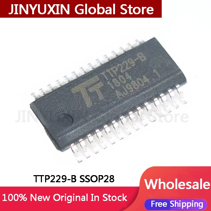 5-100Pcs TTP229-BSF TTP229-B TTP229 BSF SSOP28 16 key capacitive touch ...