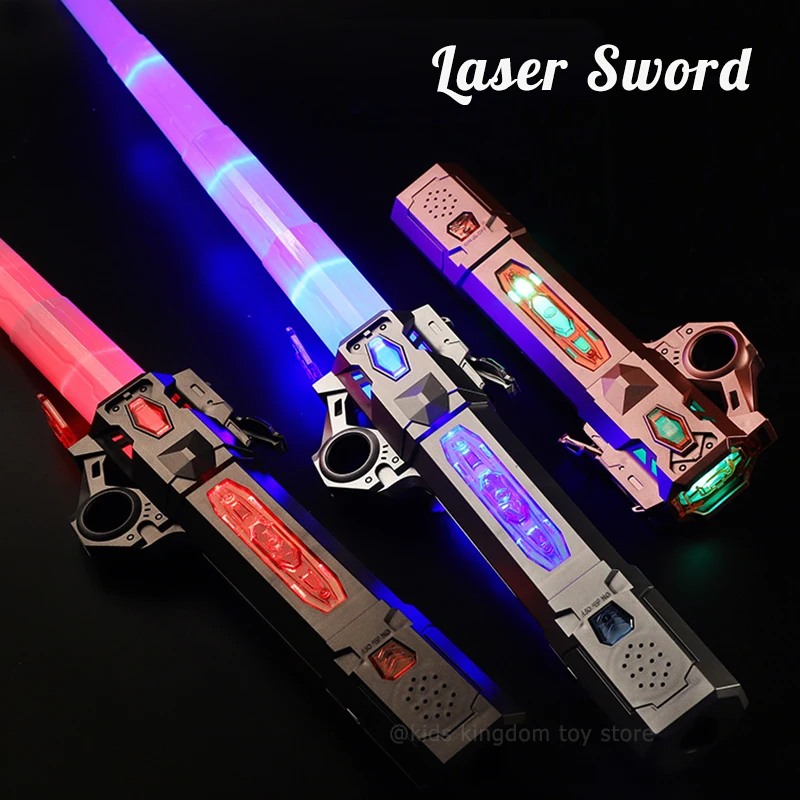 New-RGB-Laser-Sword-Retractable-7-Colors-Flash-Lightsaber-Toys-For ...
