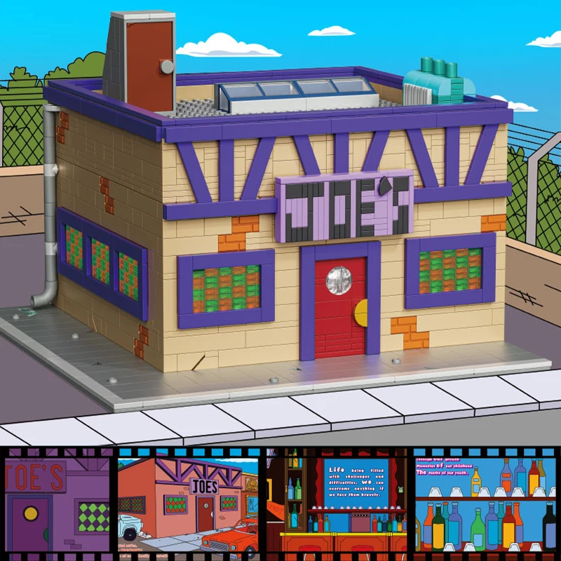 1746 Uds. Juego de bloques de construcción Joe Bar, dibujos animados ...