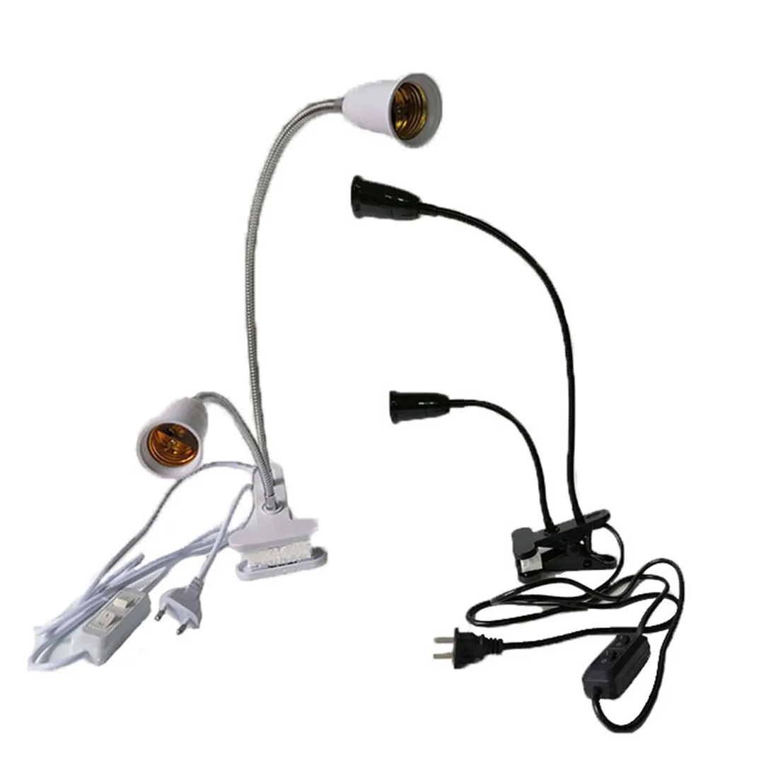 Zwart-Wit-360-Flexibele-2-Licht-Klem-Tabl-Lampen-Clip-Op-Licht-Voor ...