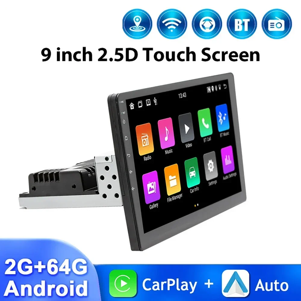 Android-13-Car-Radio-1-Din-Autoradio-2G-64G-Universal-9-Inch-WIFI-GPS ...