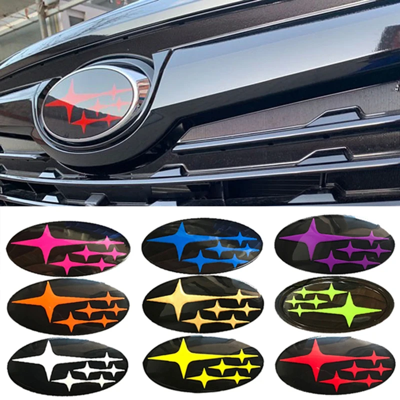 2PCS-Acrylic-Car-Front-Hood-Emblem-Sticker-Rear-Logo-Trunk-Badge-Decal ...
