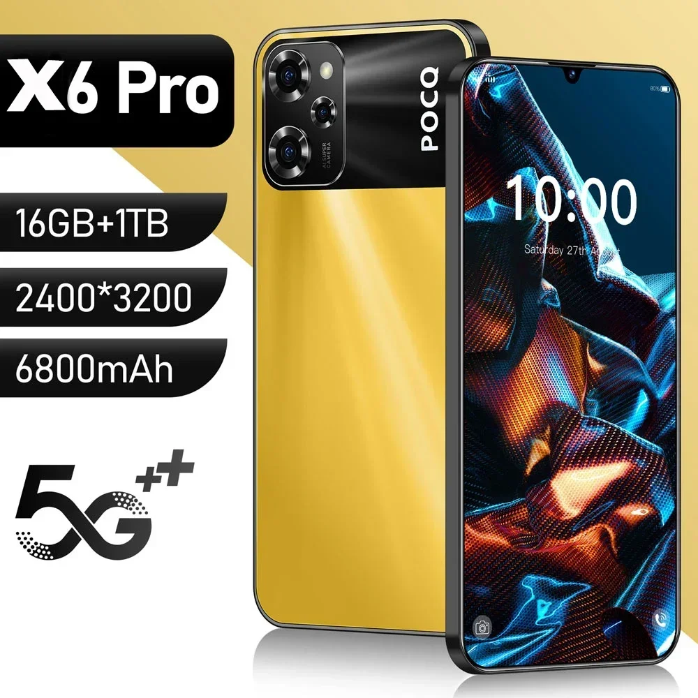 Tel-fono-Inteligente-X6-Pro-2024-Original-4G-5G-16G-1TB-Sim-Dual-7-3 ...