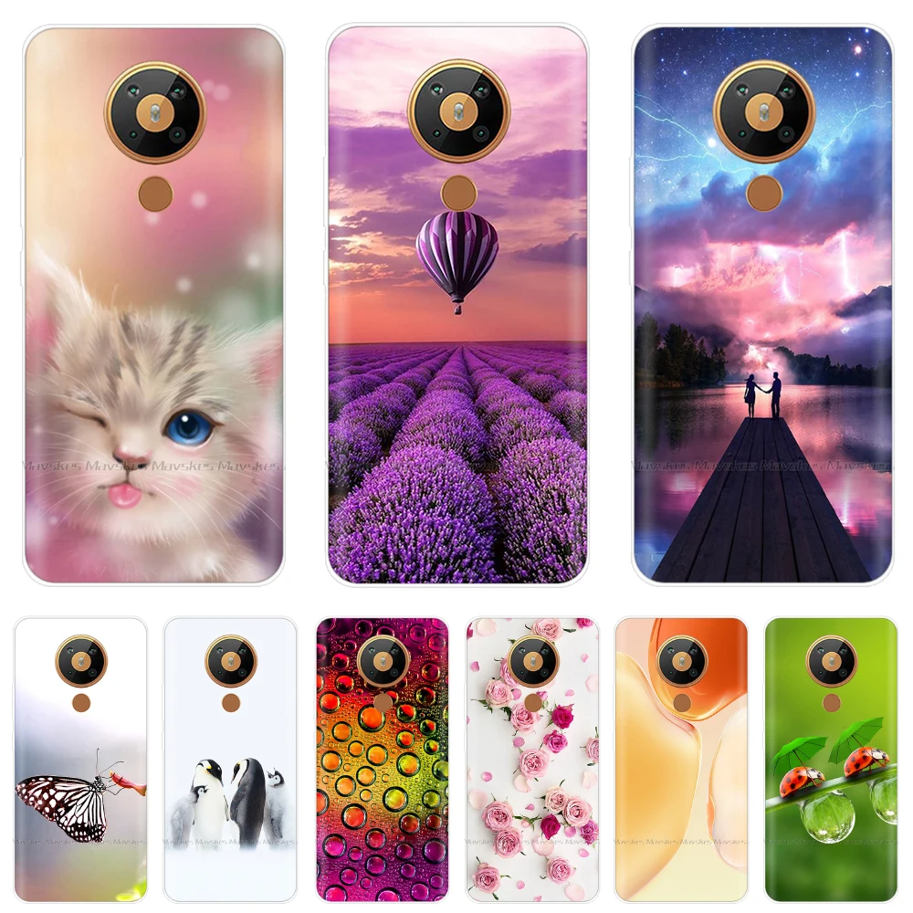 For-Nokia-5-3-Cover-Cool-TPU-Soft-Clear-Shockproof-Silicone-Bumper ...