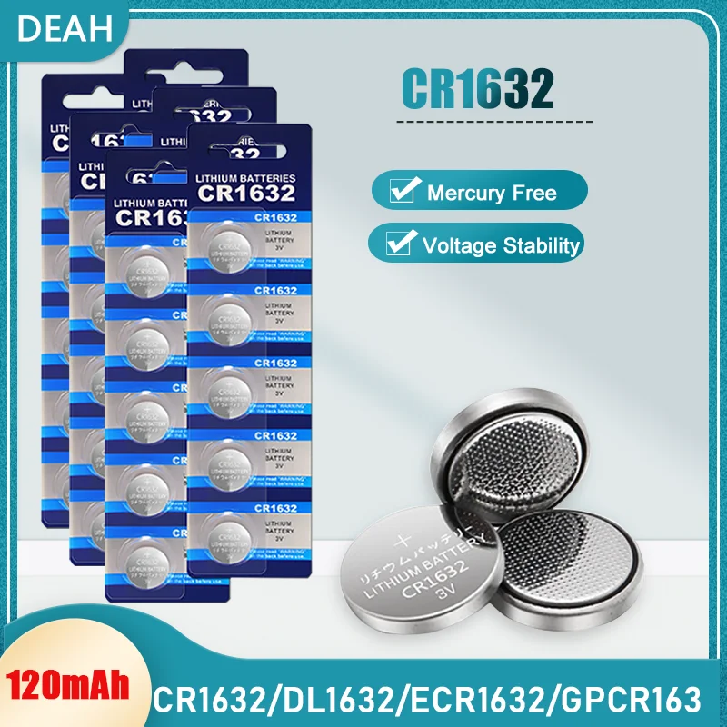 30-50pcs cr1632 3v Lithium batterie br1632 ecr1632 dl1632 cr 1632 für ...