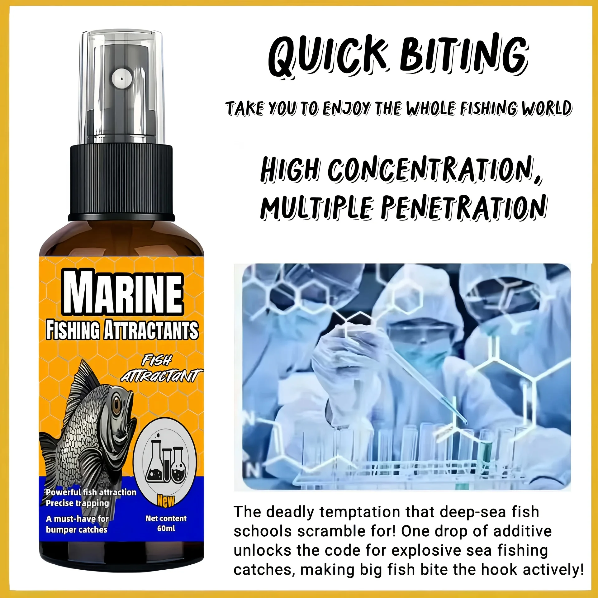 1pcs Marine Fishing Attractant Spray - High Concentration Fish ...