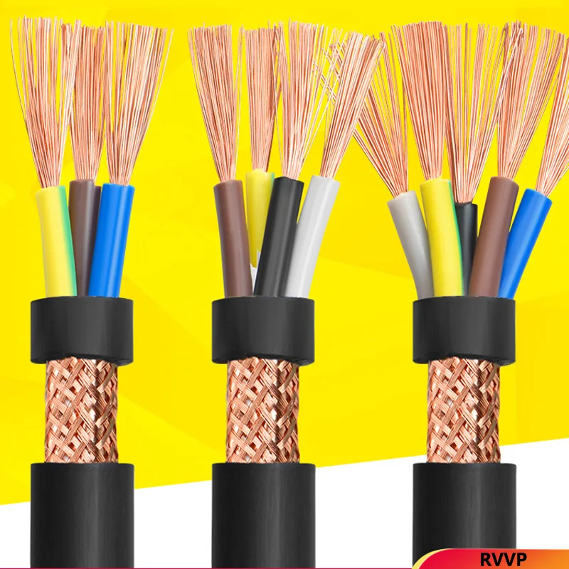 RVVP-Copper-Core-Shielded-Signal-Cable-Fios-El-tricos-Multi-Core ...